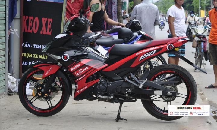 Tem trùm exciter 150 đỏ đen, tem exciter 150, team trùm exciter 150 ...