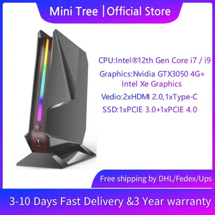 Best Gaming Mini PC i9 12900H i7 12700H Nvidia RTX3050T 8G M.2 NVME 2.5 ...