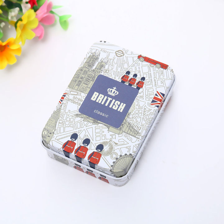 tantuoye Mini Tin Box Empty Tins With Lid Portable Rectangular Small ...