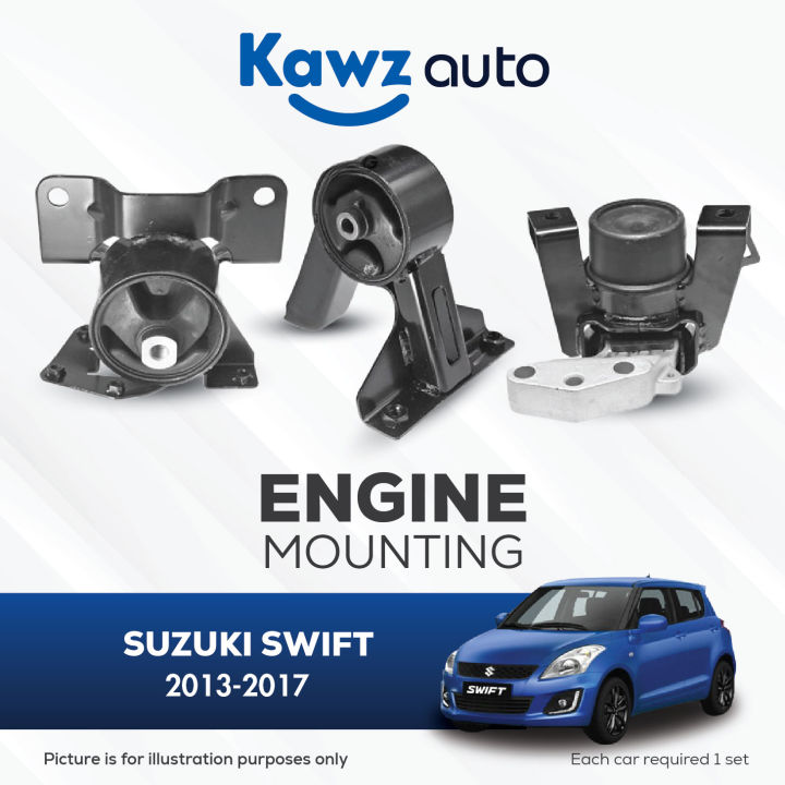 KAWZ SUZUKI SWIFT (2013-2017) ENGINE MOUNTING - [SET] | Lazada
