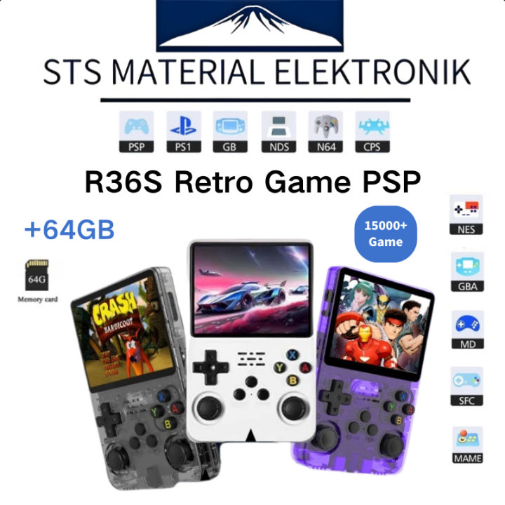 COD R36S Retro Game PSP Handheld Gamebot Multi Console Gameboy PSP PS1 ...