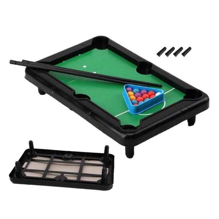 Mini Billiard Table Portable Tabletop Pool Table Billiards Games Fun ...