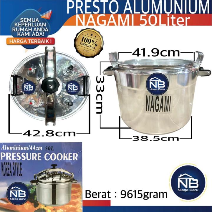 NAGAMI PANCI PRESTO PRESSURE COOKER 50 LITER | Lazada Indonesia