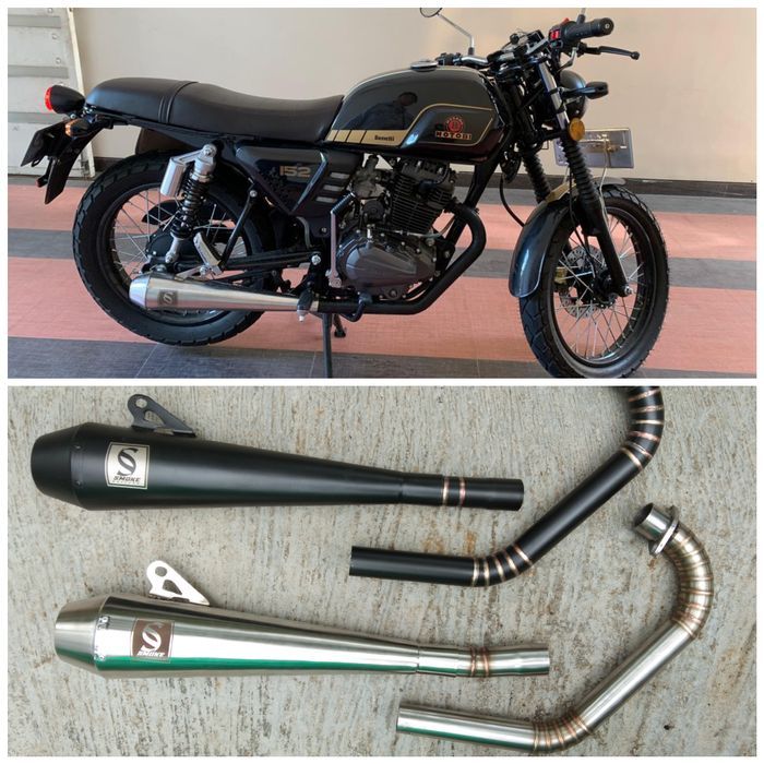 Knalpot Benelli cafe racer 152 custom | Lazada Indonesia