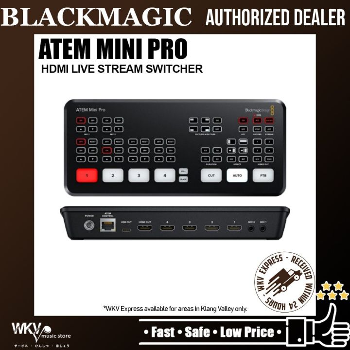 Blackmagic Design ATEM Mini Pro Live Stream Switcher (ATEM MINI / ATEM ...