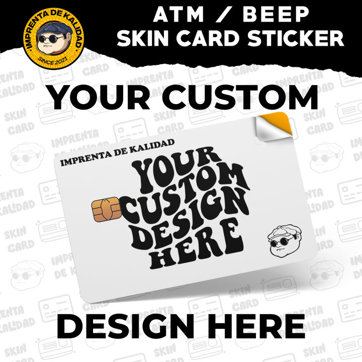 Customize Skin Card Sticker Vinyl Debit/ATM/beep card sticker skin ...