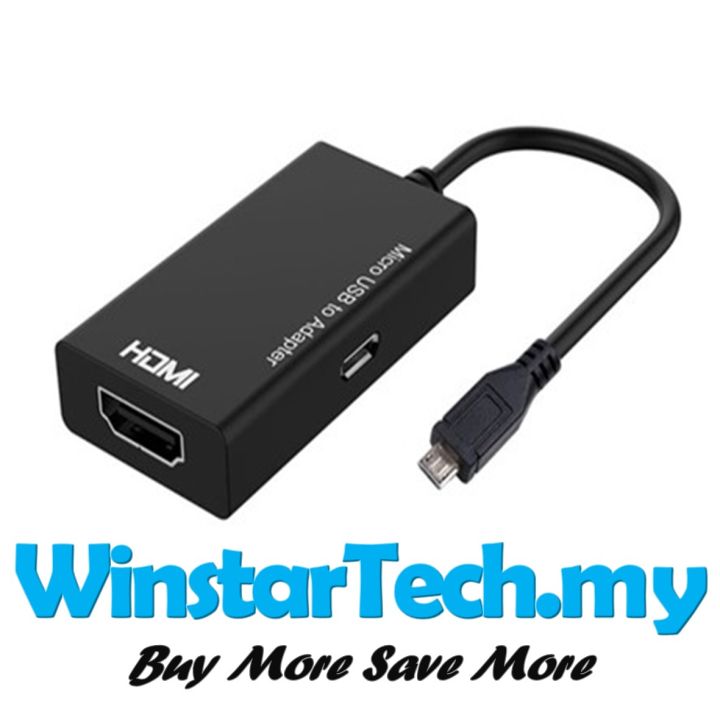 Mini Micro USB 2.0 MHL To HDMI Adapter Converter Cable FULL HD 1080P ...