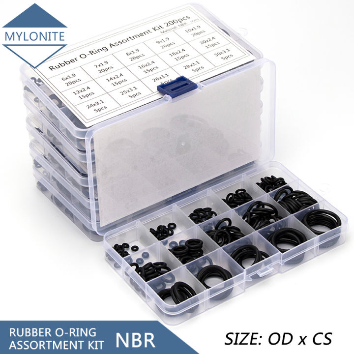 Box Set Black NBR Rubber Box Set Thickness 1-3.1mm Gasket Sealing O ...
