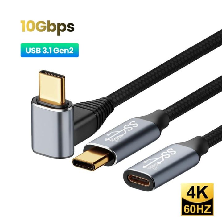 USB C ถึง USB Type C 3.1 Gen2 10Gbps Thunderbolt Bolt 3 4K 60Hz สาย ...