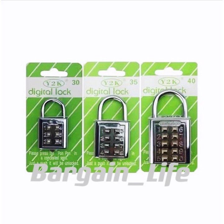 Digital padlock/number password padlock | Lazada PH
