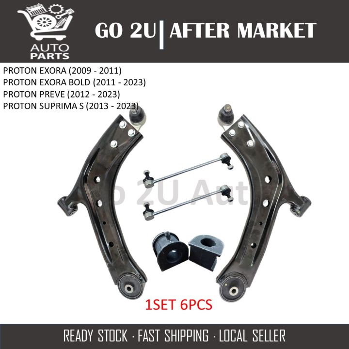 FRONT LOWER ARM /STABILIZER LINK AND BUSH 1SET 6PCS !!! - PROTON PREVE ...