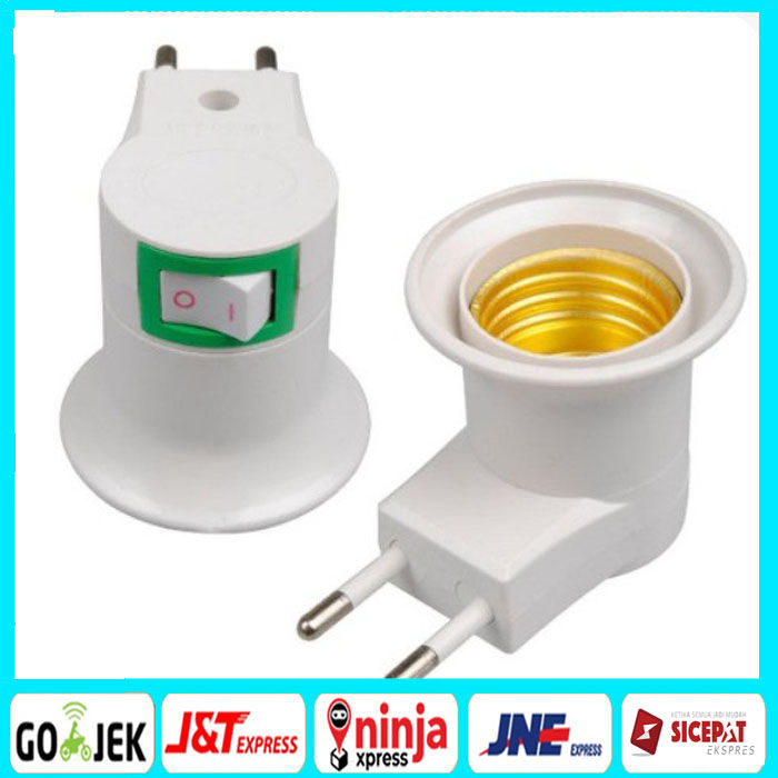 FITTING LAMPU COLOK ON OFF + SWITCH E27 LAMP HOLDER FITTING COLOK SAKLAR ON OFF | Lazada Indonesia