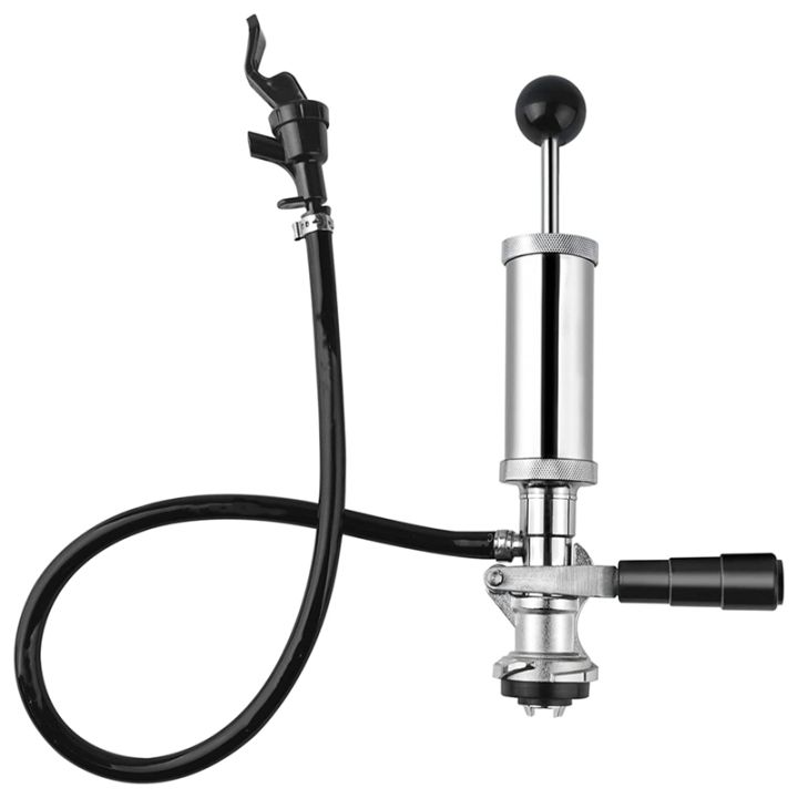 1 Pcs Party Pump D System 4 Inch Chrome Beer Pump with Beer Faucet, for ...