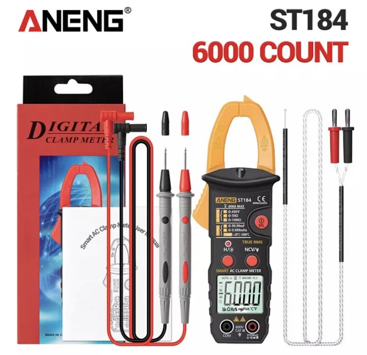 พร้อมส่ง ANENG ST184 ดิจิตอลมัลติมิเตอร์True RMS 6000นับProfessionalวัด ...
