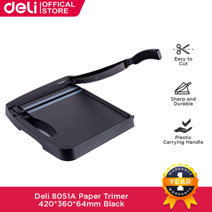 Deli Paper Cutter Trimmer Machine Board With Ruler Office 420*360*64mm ...