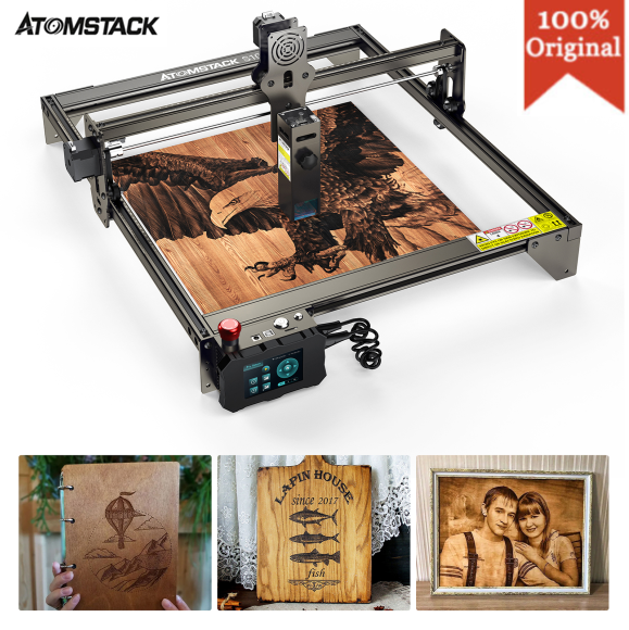 KKmoon ATOMSTACK S10 Pro CNC เดสก์ท็อป DIY เครื่องตัดแกะสลักด้วยเลเซอร์พร้อมพื้นที่แกะสลัก ...
