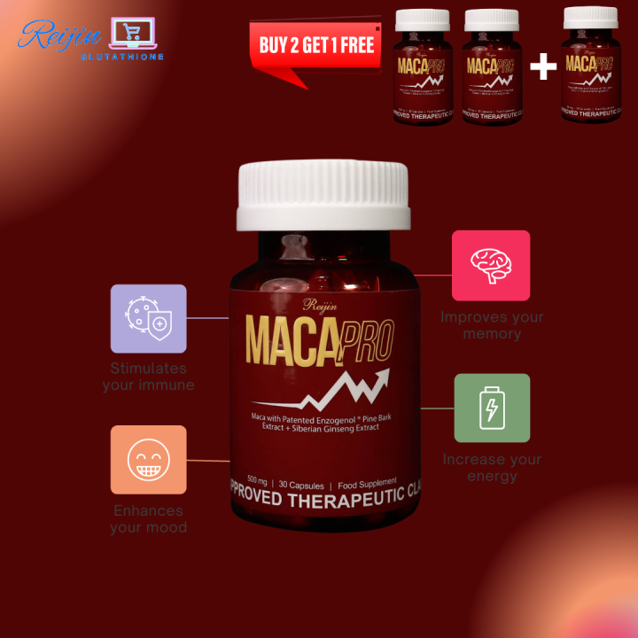 Original Maca Pro by Reijin 30 Capsules per bottle | Lazada PH