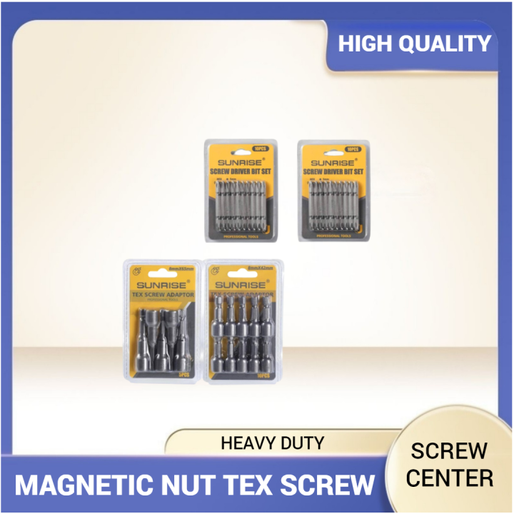 Magnetic Nut Tex Screw Adaptor (Per Pack) | Lazada PH