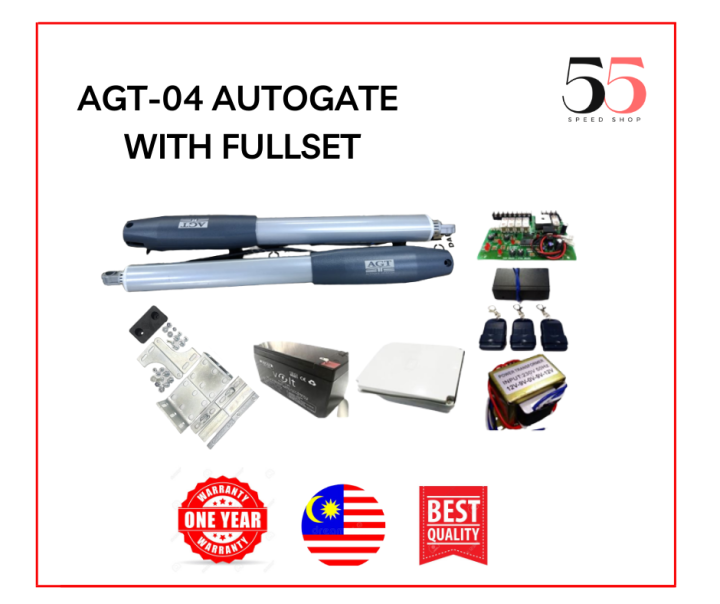 AGT-04 FULLSET AUTOGATE GATE SWING AND FOLDING ARM | Lazada