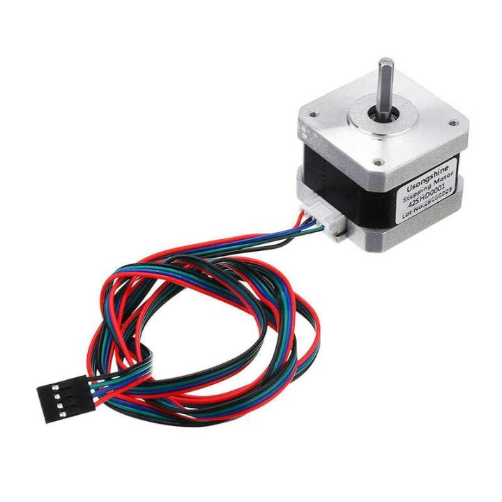 Nema 17 Stepper Motor Bipolar 4 Leads 34มม.12V 1.5 A 26Ncm(36.8Oz.In) 3D มอเตอร์เครื่องพิมพ์ ...