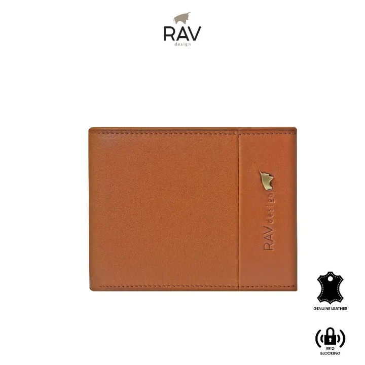 RAV DESIGN Men's Wallet with RFID Blocking / Genuine Leather / Brown ...