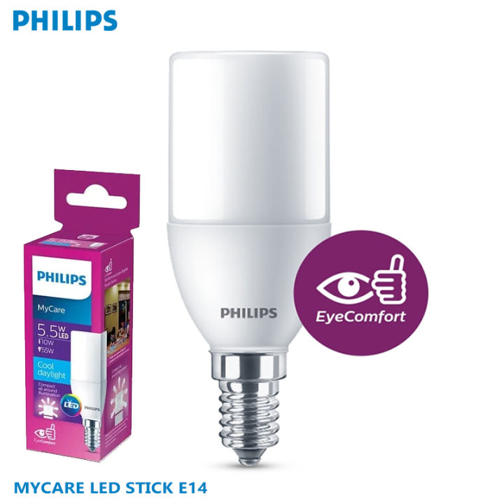 Philips LED DL Stick 5.5W E14 6500K Daylight / 3000K Warm White | Lazada