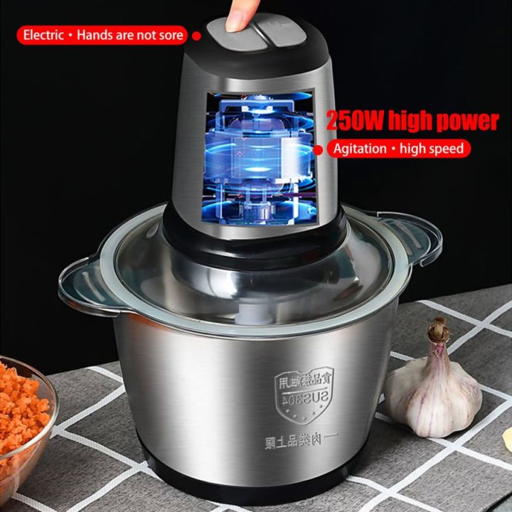 2L Kitchen Meat Grinder Food Processor Blender Wall Breaking Machine ...