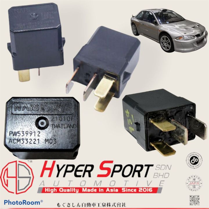 PROTON WIRA WAJA HEAD LAMP RELAY (NAIS BLACK) (4PIN )（PW539912） | Lazada