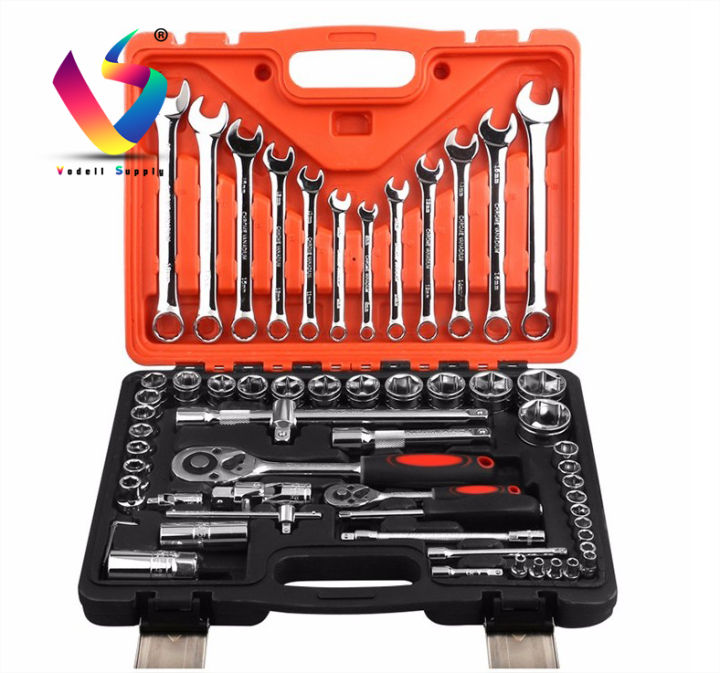 VODELL Original 61pcs 82pcs Tools Set Combination Socket Wrench Ratchet ...