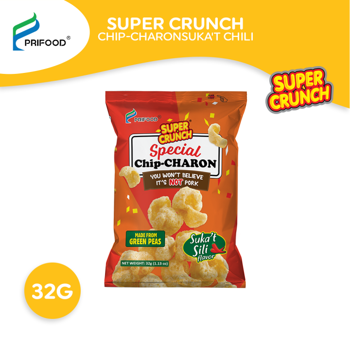 Super Crunch Chip-charon Suka't Chili 32g | Lazada PH