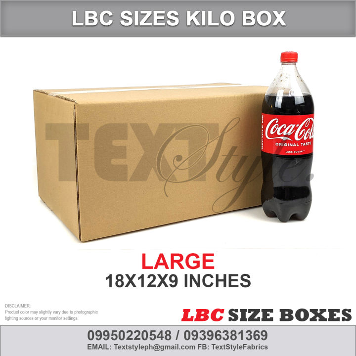 Textstyle Large LBC Express Sizes Corrugated Cargo Shipping Boxes ...