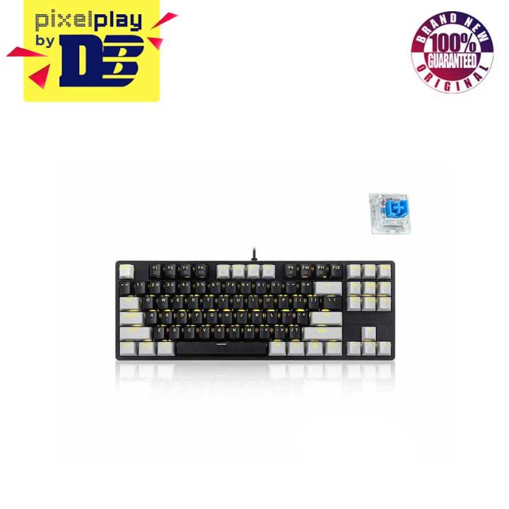 E-Yooso Z-87 Yellow Single Light 87 Keys Wired Mechanical Keyboard ...