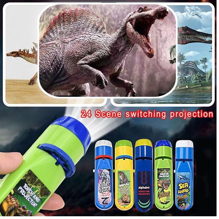 Projection Flashlight Dinosaur Animal Universe Mermaid Children ...