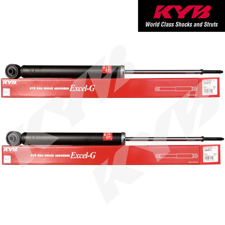 KYB 343471 for Toyota Vios, Yaris 2007 - 2012 Set of 2 Rear Gas Shock ...
