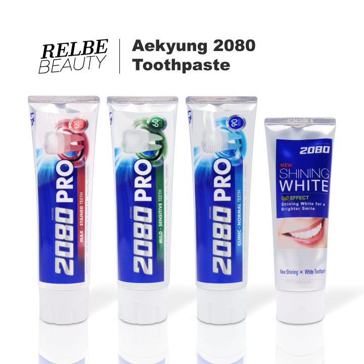 [BUNDLE OF 3] Aekyung 2080 Toothpaste (Pro Clinic, Pro Max, Pro Mild ...