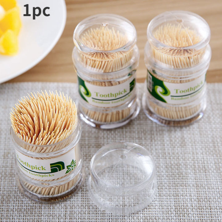 Bamboo Toothpicks Double Sided Toothpicks Wood teeth Sturdy Round Tooth ...