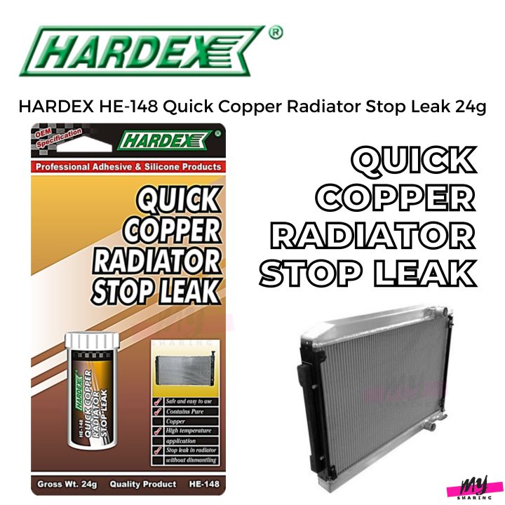 HARDEX HE-148 Quick Copper Radiator Stop Leak 24g | Lazada