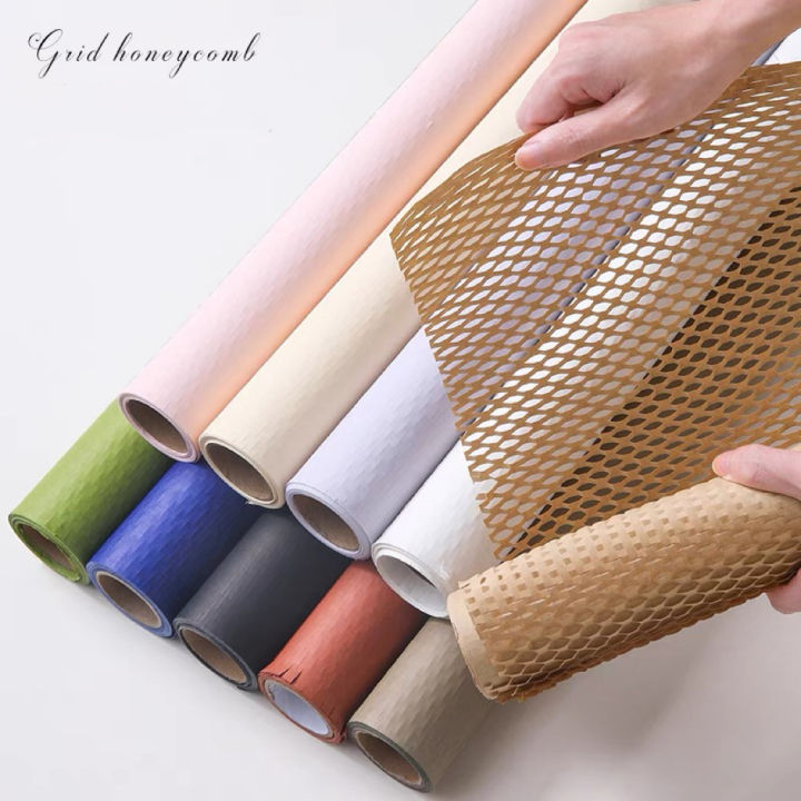 50cm*9m environmentally friendly honeycomb paper mesh art paper floral ...