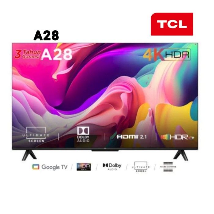 TCL 65A28 55A28 50A28 43A28 LED SMART GOOGLE TV 4K UHD 43 50 55 65 INC - 43 INCH 43A28 | Lazada ...