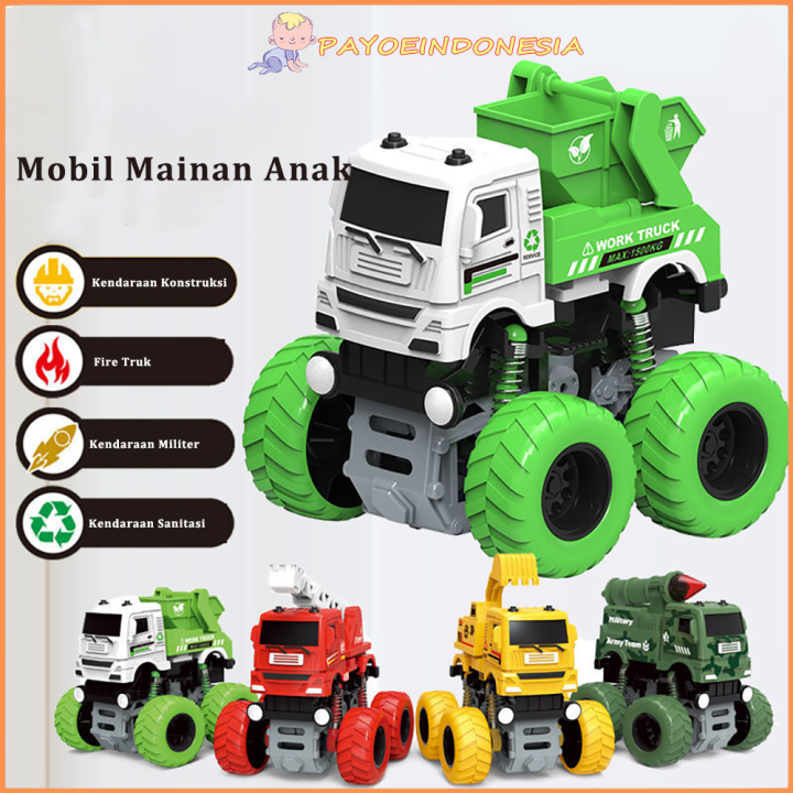 Mobil mainan anak laki-laki model truks mainan mobil mobilan roda ...