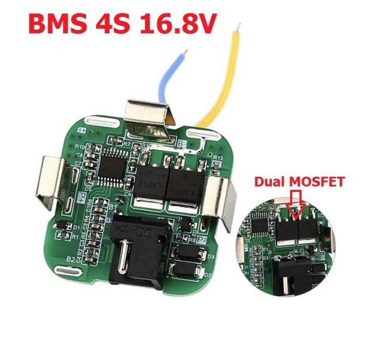 BMS 4S 16.8V Dual Mosfet สำหรับเปลี่ยนแบตสว่านไร้สายแบบสี่เหลี่ยม | Lazada.co.th