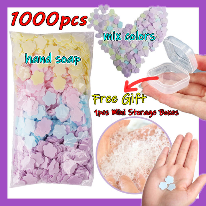 DORISNA 1000pcs Portable Hand-washing Soap Mixed Disposable Hand ...