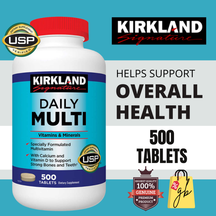 Kirkland Signature Daily Multi, 500 Tablets | Lazada PH