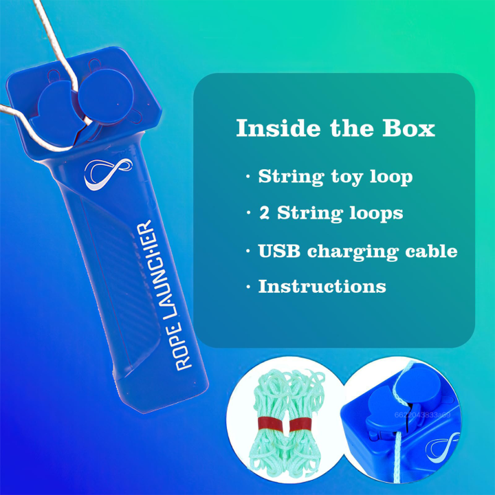 String Toy Loop Glow in The Dark Toy Handheld Loop Lasso Shooter ...