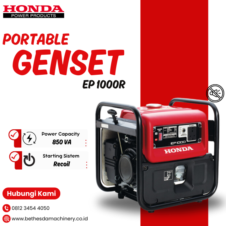 Genset Portable Honda EP1000 850watt | Lazada Indonesia