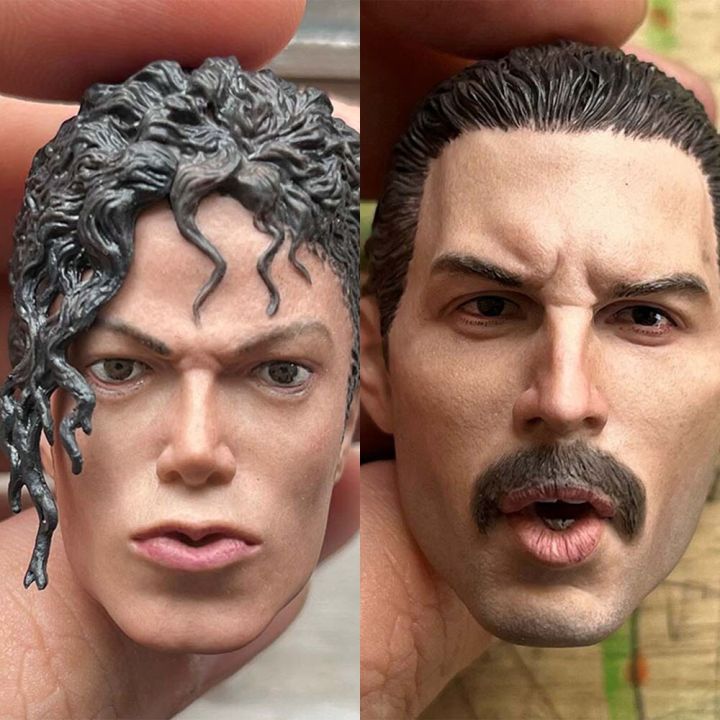 1/6 Scale Lifelike Character Freddie Mercury Rock Musician Michael Head ...