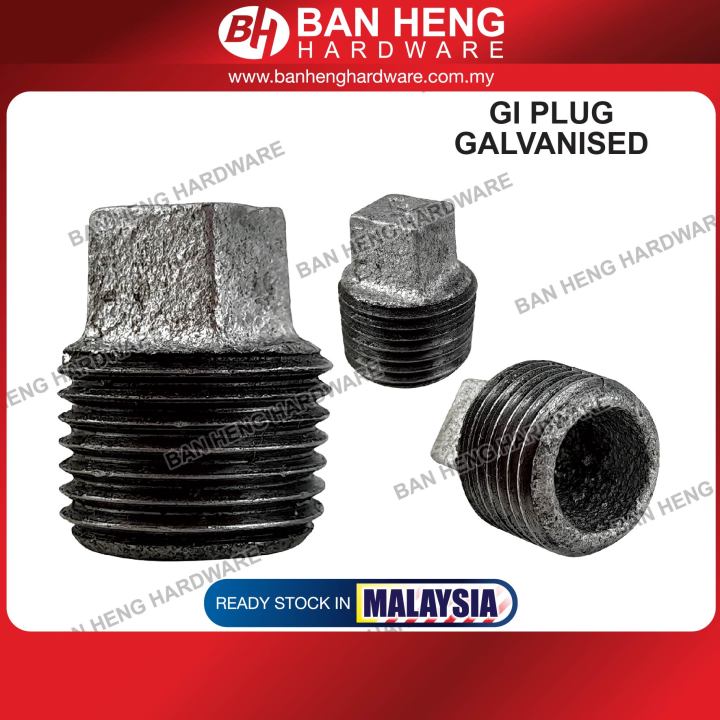 [PART 1] GI FITTING | GALVANIZED PAIP AIR FITTING GI PLUG | Lazada