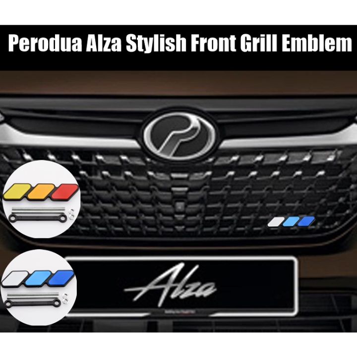 Perodua New Alza Front Grill Stylist 3D RACE Emblem Car Emblem | Lazada