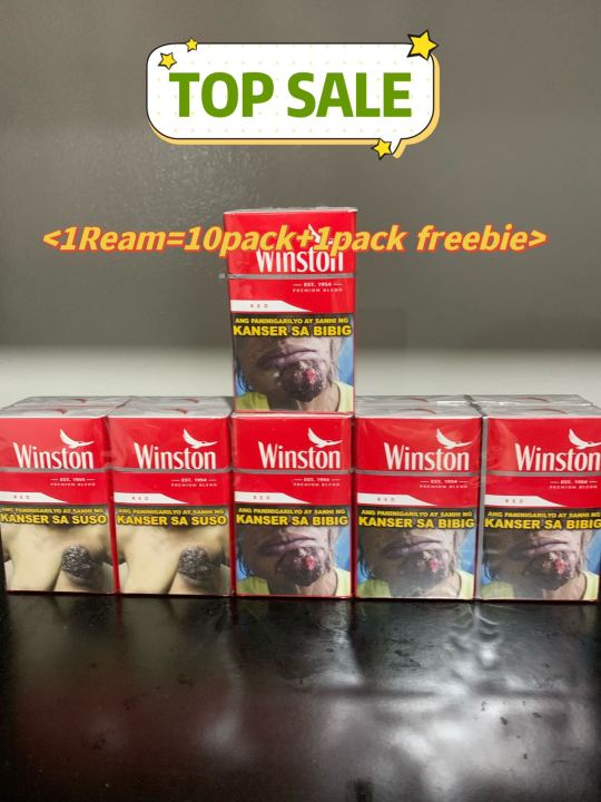 Winston Red Premium Blend king size hard pack top sale (1 ream=10 pack+ ...