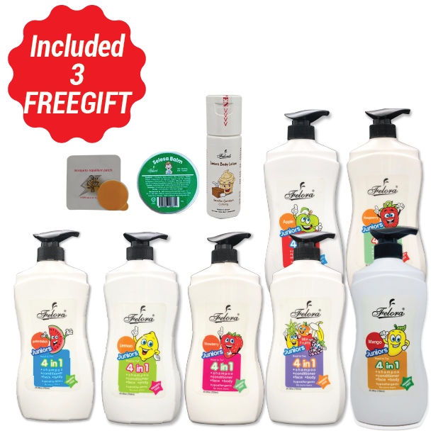 Junior Kids Soft Smooth Clean Baby Body Shampoo Head to Toe 4 in 1 ...